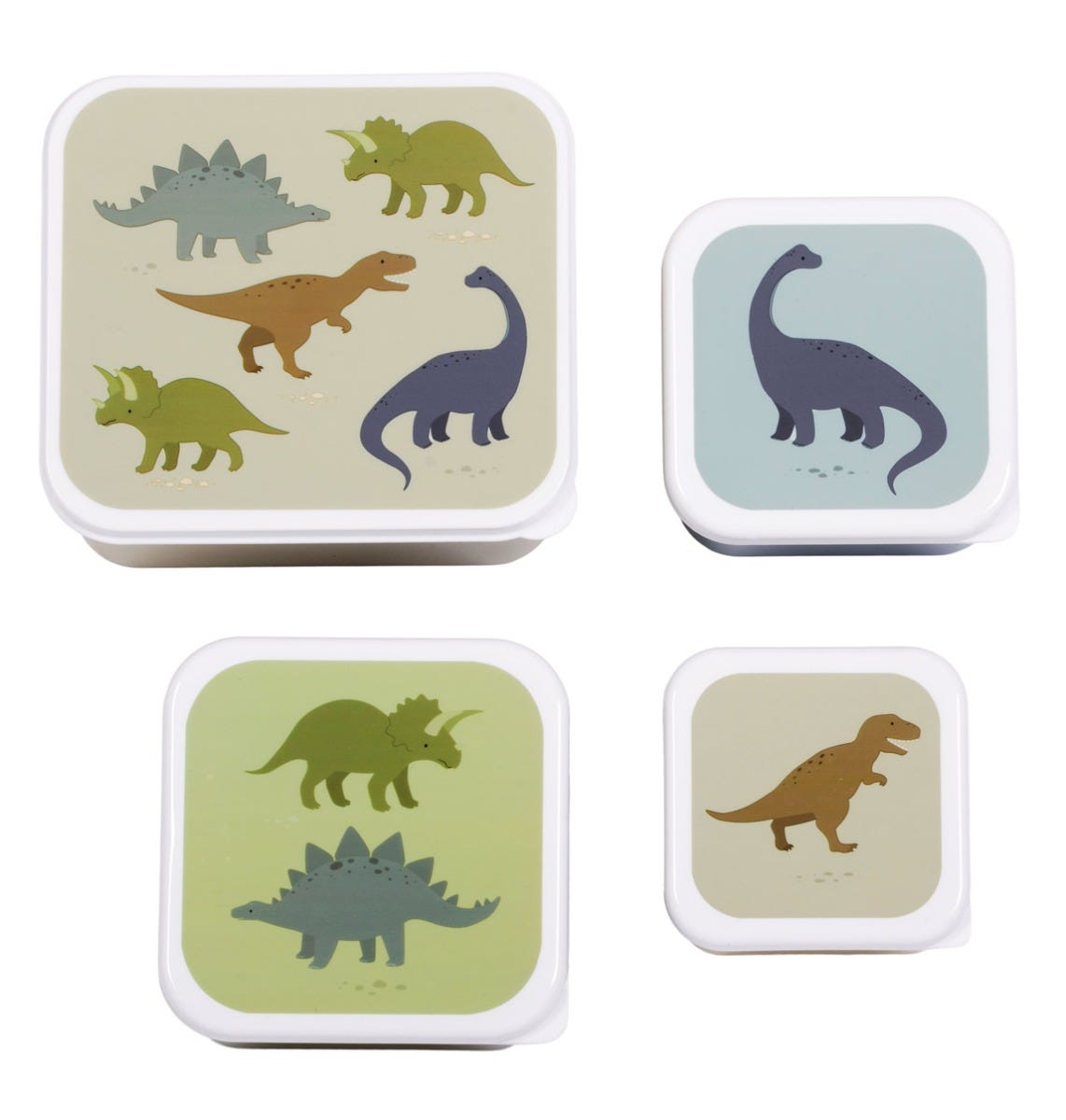 Dinosaurs Lunch & Snack Box Set for Kids | A Little Lovely Company
